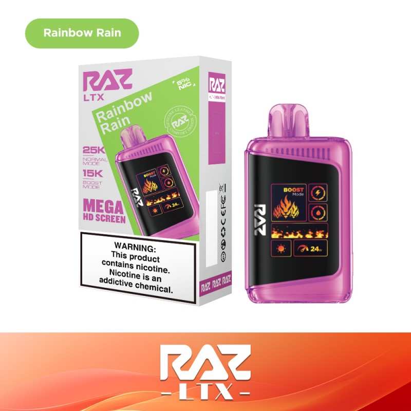 Rainbow Rain Raz Ltx 25k Disposable Vape