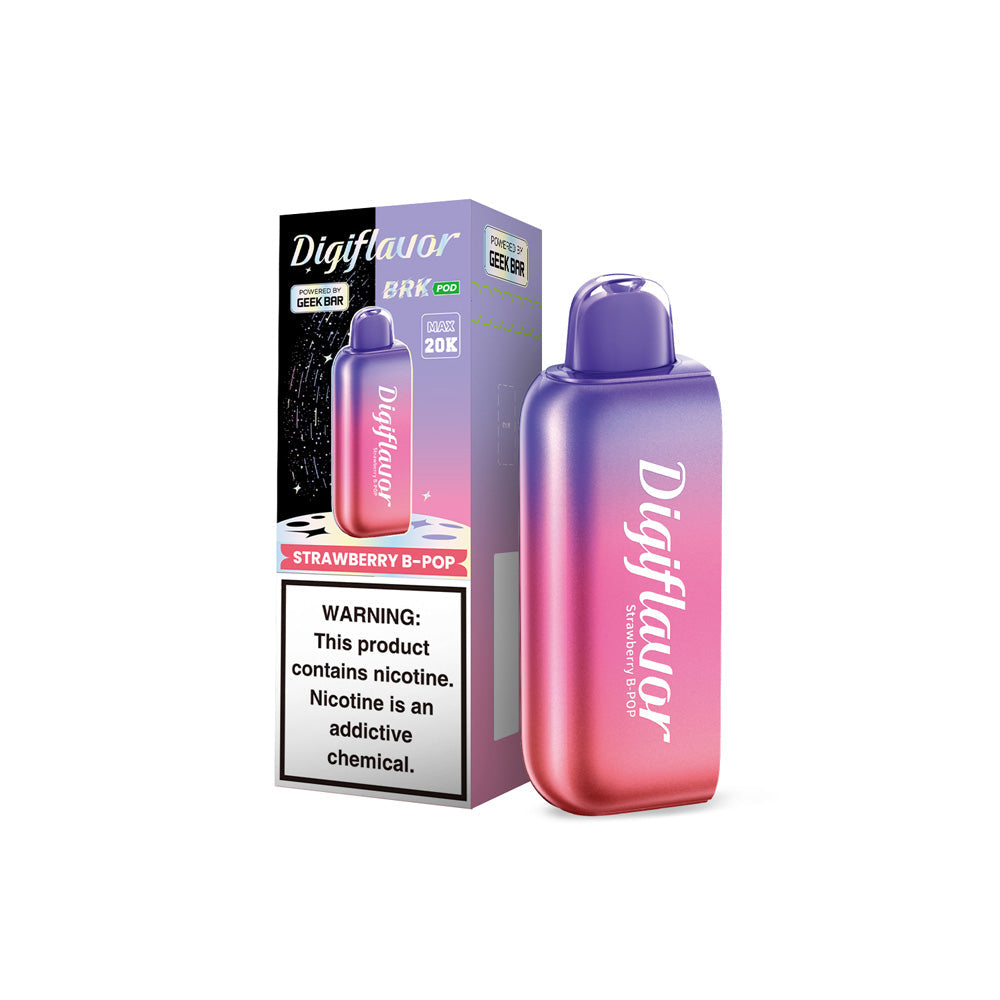 Strawberry B-Pop Digiflavor BRK 20,000 Puffs POD Disposable Device