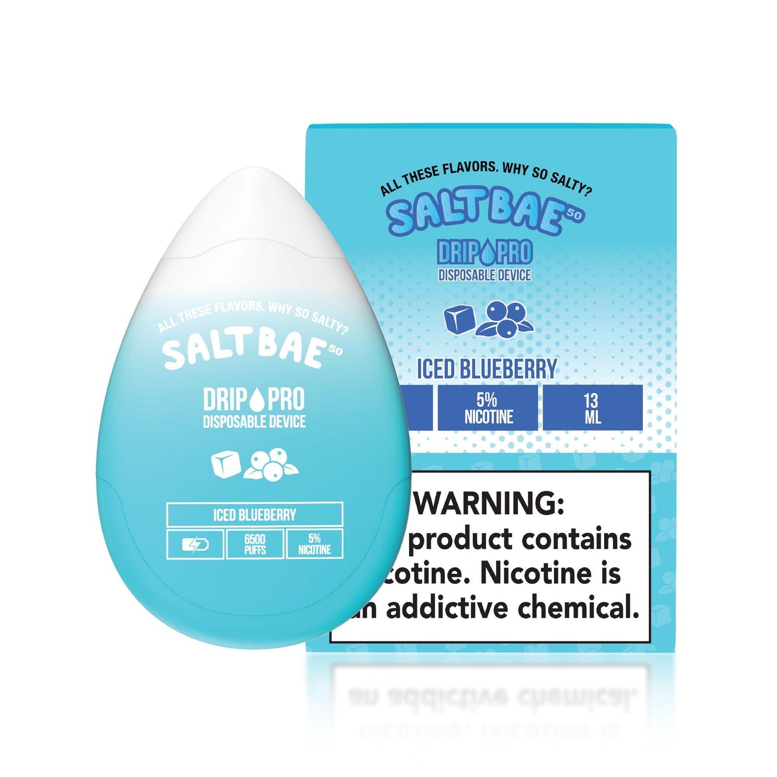 Salt Bae Drip Pro 6,500 Puffs: 13ml e-Juice | Salt Bae Vapes